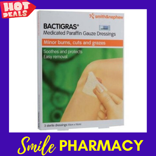 Bactigras (10cm x 10cm) Smith & Nephew - 3's | Lazada
