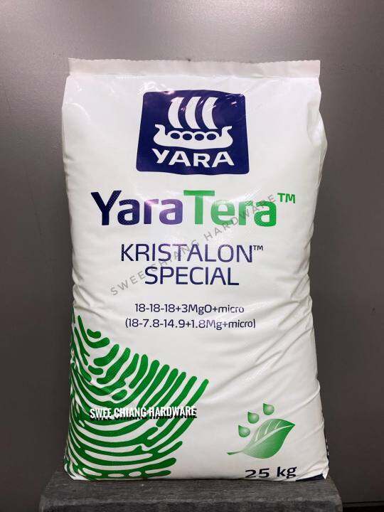 YaraTera KRISTALON SPECIAL 18-18-18+3MgO 25kg Fully Water Soluble NPK ...