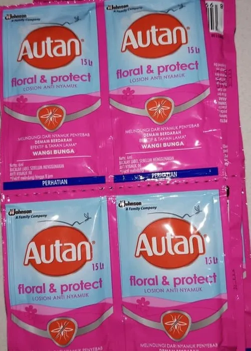 Autan Floral & Protect Renceng Lotion Anti Nyamuk isi 12 sachet x 6ml ...