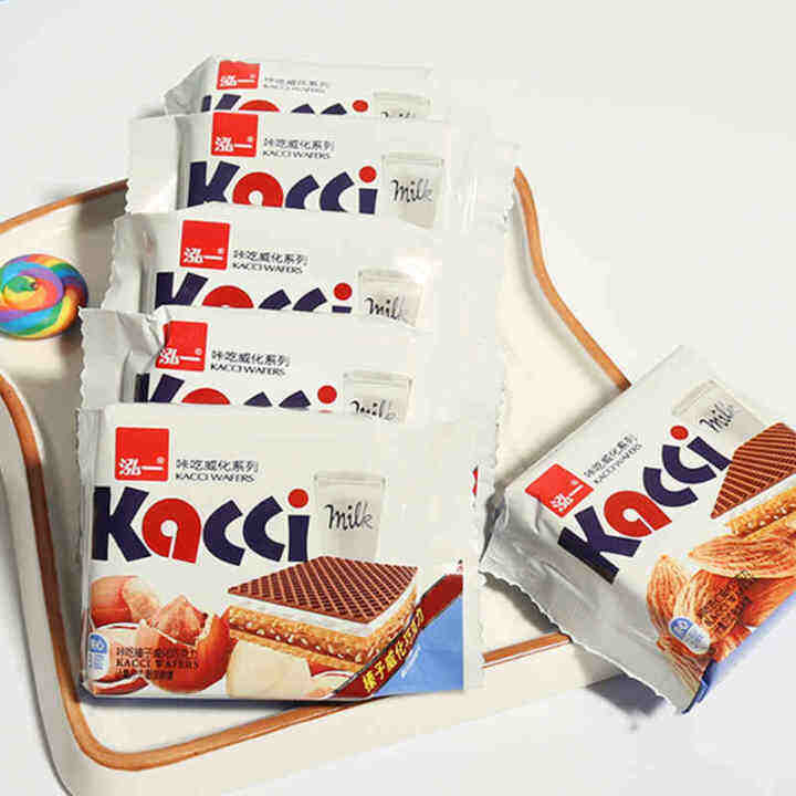 [HALAL] 130g KACCI Knoppers Wafer Biscuits - Almond Flavour (5 pcs ...