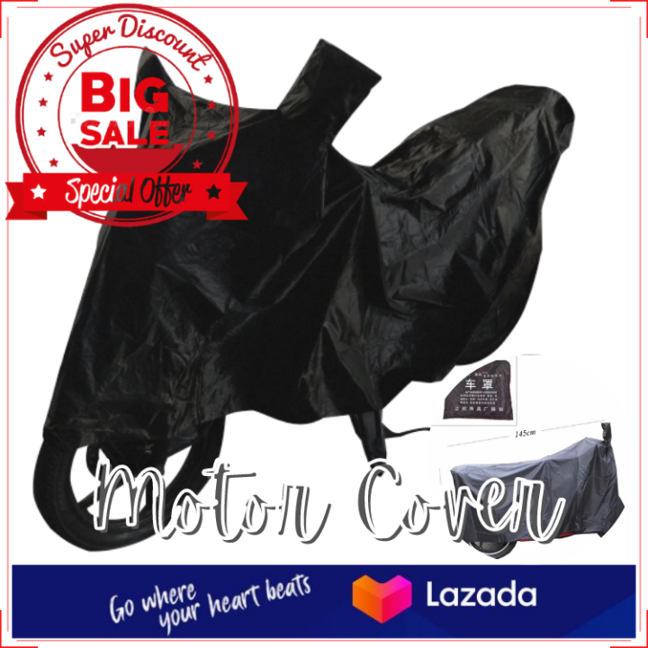 Universal Waterproof Motorcycle Cover Big Size Black Kapote Raincoat ...
