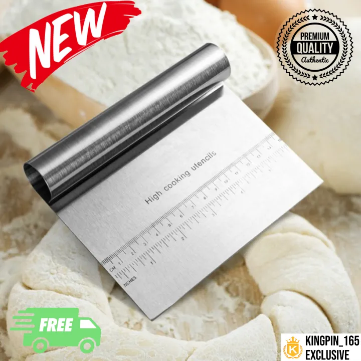 Premium Food-Grade Stainless Steel Dough Scraper Cutter Tool for Bread ...