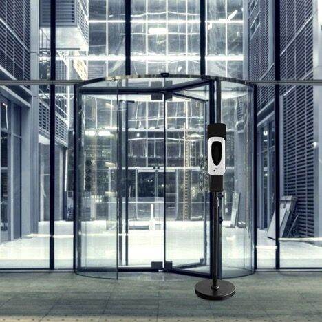 AUTOMATIC ALCOHOL SPRAY DISPENSER WITH BLACK ADJUSTABLE STAND (1000 ML ...