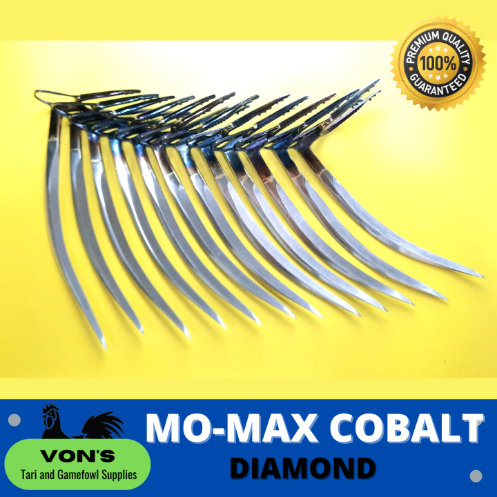 3 PIECES Mo-Max Cobalt Diamond Tari Knives | Tari for Gamefowl Rooster ...