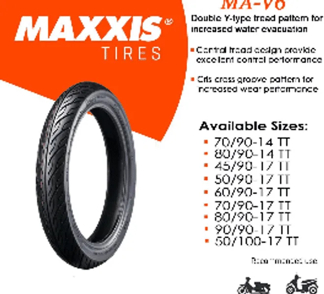 Original Maxxis MA V6 size 17 | Lazada PH