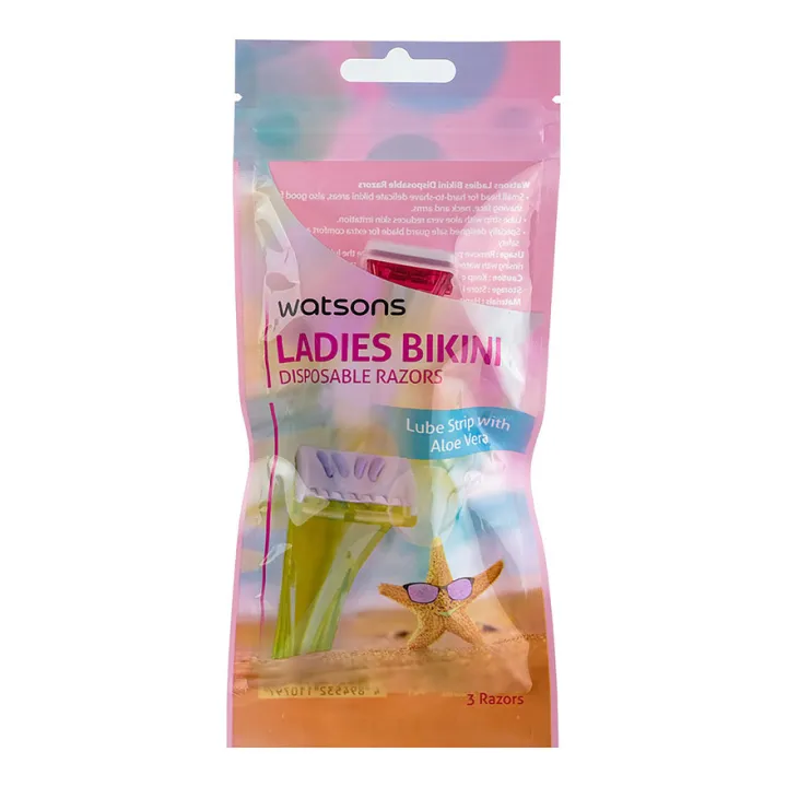 WATSONS Ladies Bikini Disposable Razors 3 Pieces | Lazada PH
