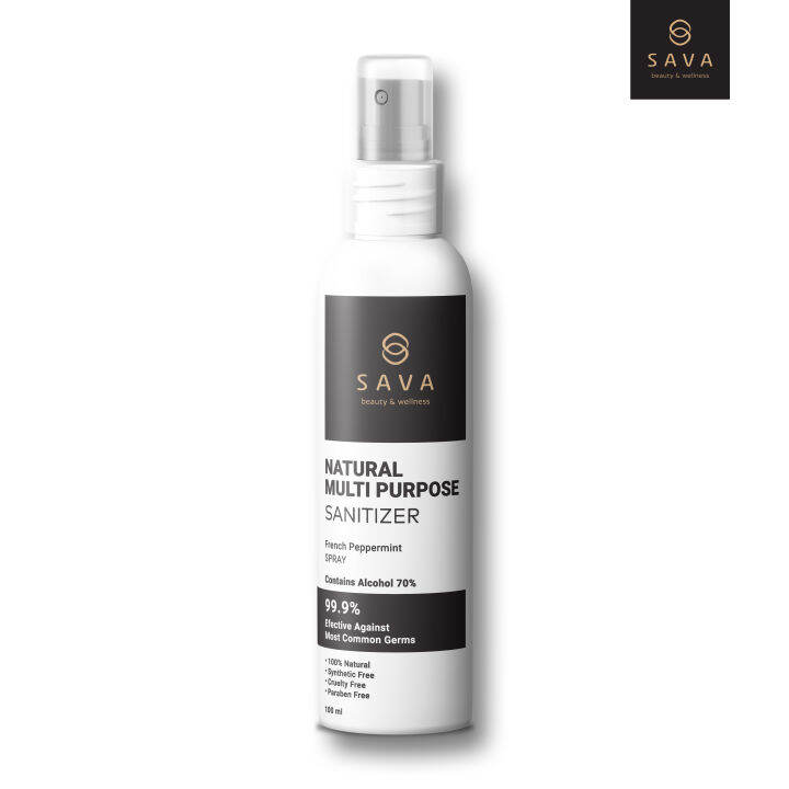 Sava Natural Multi Purpose Sanitizer Spray - 100 ml | Lazada Singapore