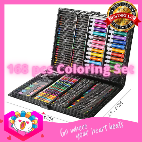 Super Mega Kid's ART Coloring Set | 168 Pcs | Lazada PH