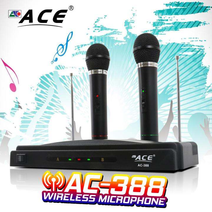 ACE Wireless Microphone AC-388 | Lazada PH