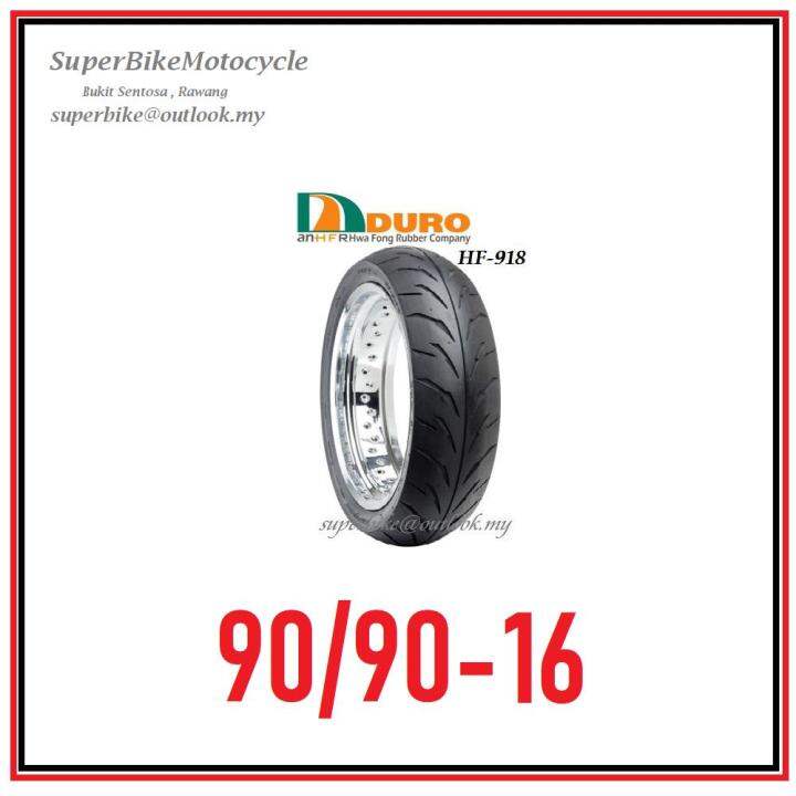 DURO HF918 90/90-16 Tubeless Motorcycle Tyre | Lazada