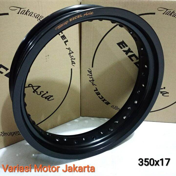 Velg Pelek Takasago Excel Asia 350x17 Black | Lazada Indonesia
