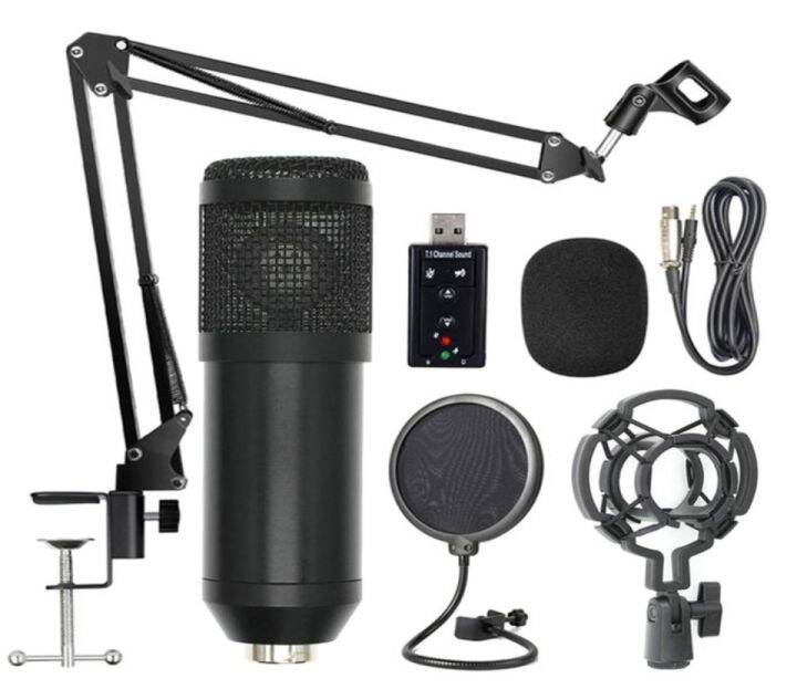 BM800 Condenser Microphone Lit Pro Audio Studio Recording & Brocasting ...