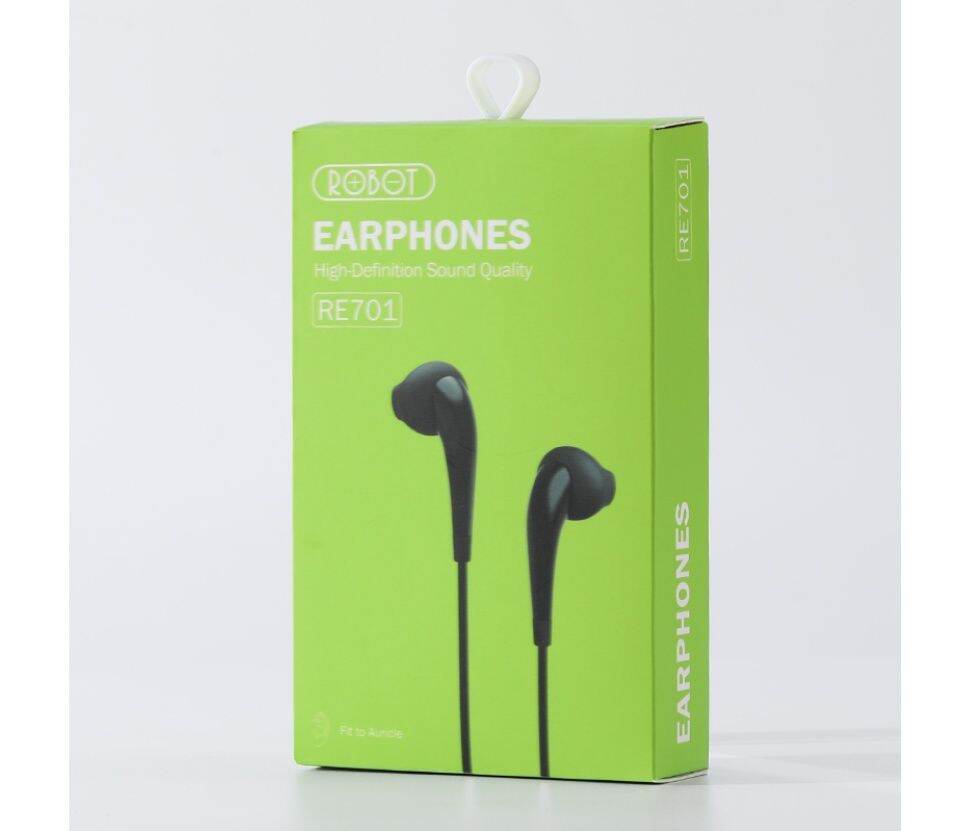 ROBOT รุ่น RE701 หูฟัง หูฟังมีสาย Earphone เบสแน่น รองรับสำหรับ Android ...
