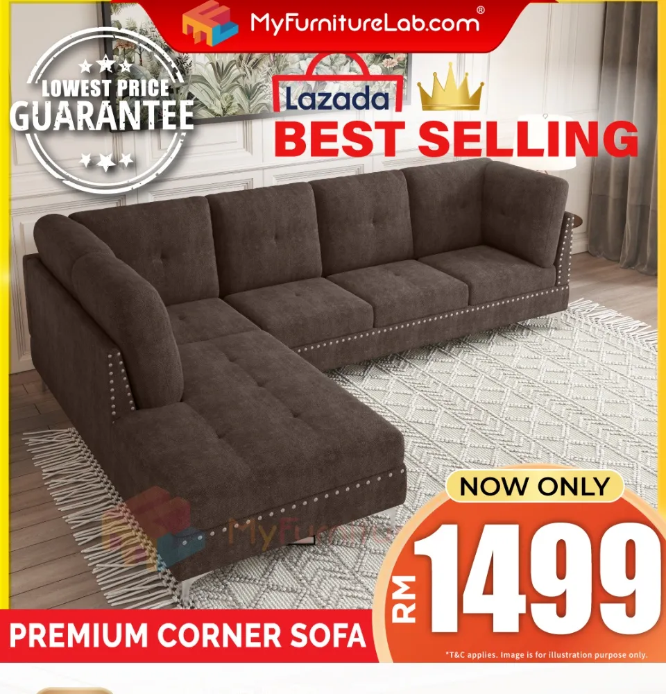 Sofa L Shape Murah Di Ipoh | Baci Living Room