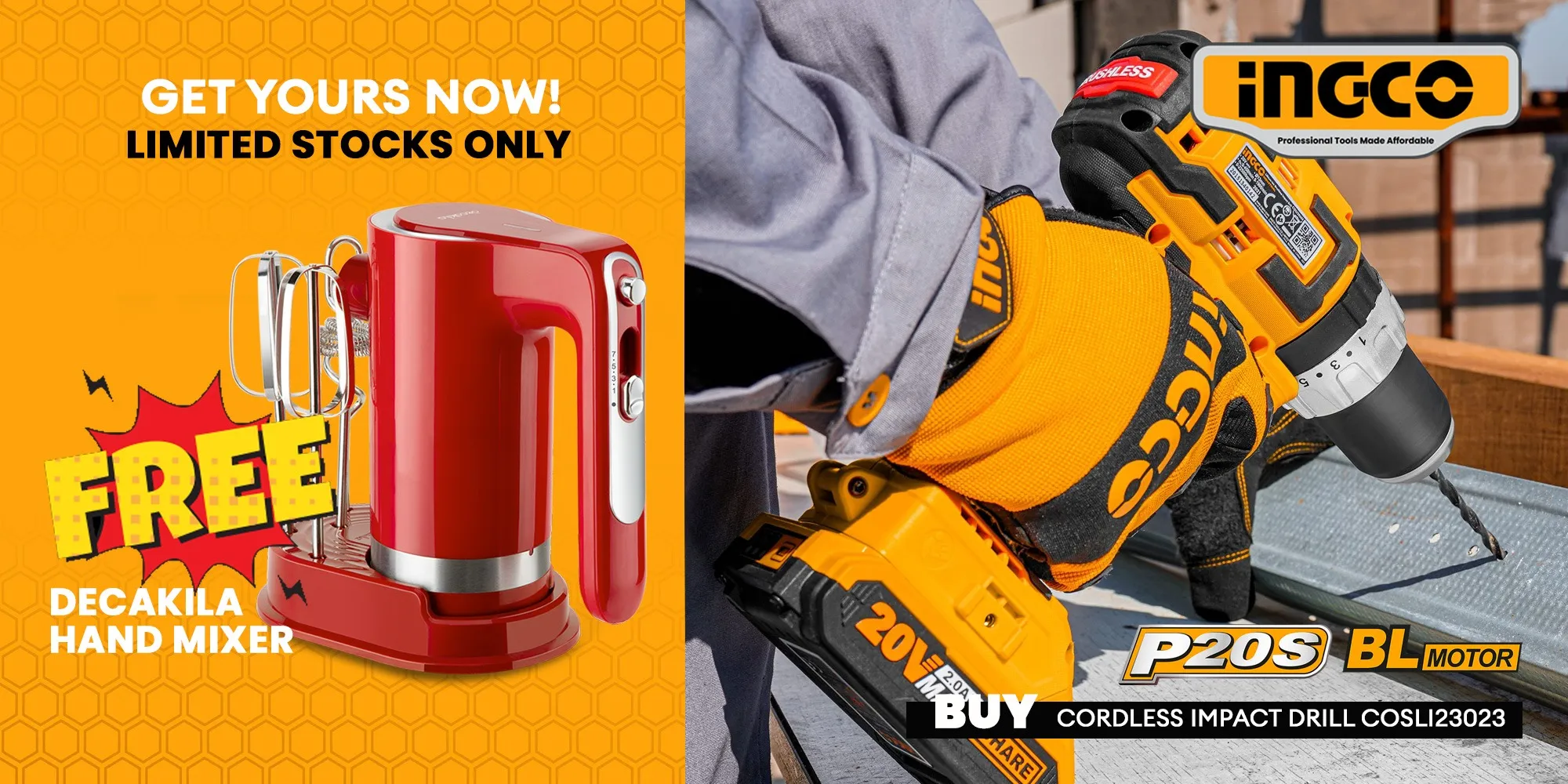 Shop online with INGCO now! Visit INGCO on Lazada.