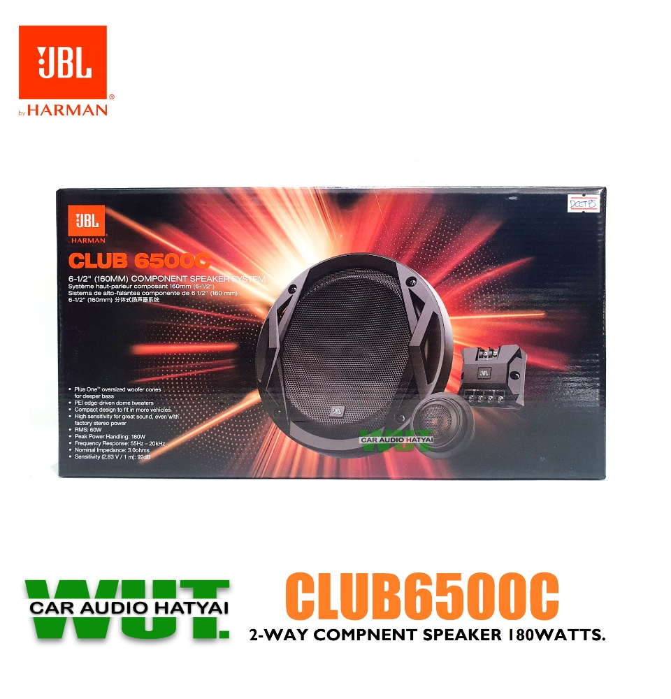 ลำโพงเสียงกลางแหลม 6.5นิ้ว(แยกชิ้น) 2ทาง กำลังขับ 180วัตต์ รุ่น CLUB 6500C | Lazada.co.th