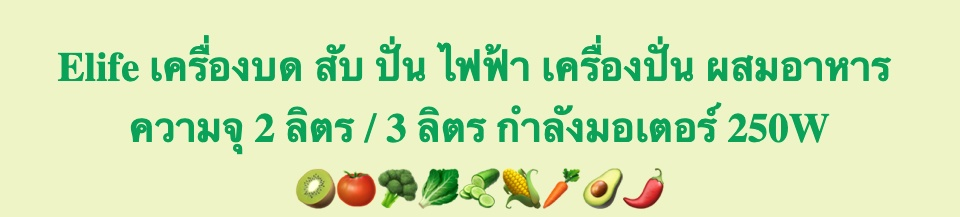Elife เครื่องปั่นอเนกประสงค์ บด สับ ปั่น ไฟฟ้า เครื่องปั่นกระเทียม เครื่องบดเนื้อ เครื่องปั่นผัก ...