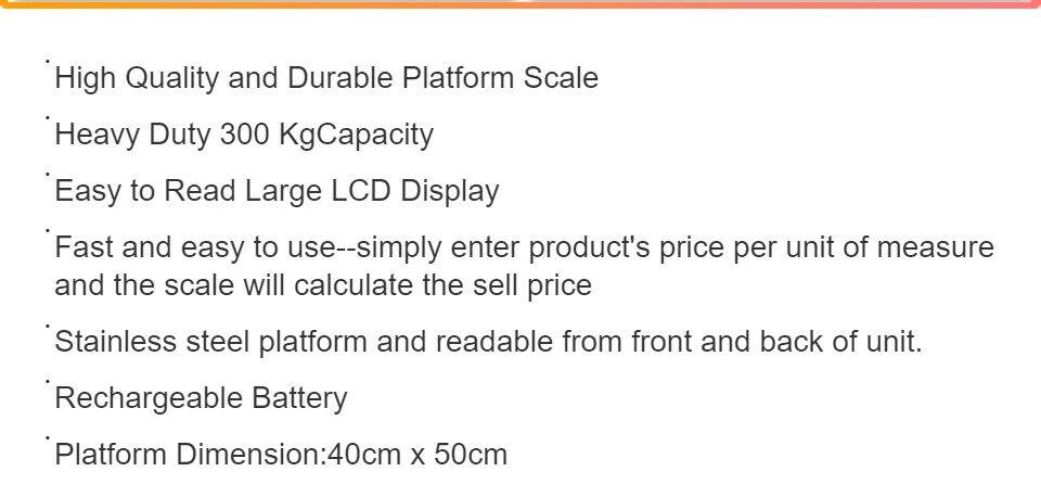 Bliss TCS-300 HEAVY DUTY Digital Electronic Price Computing Platform ...