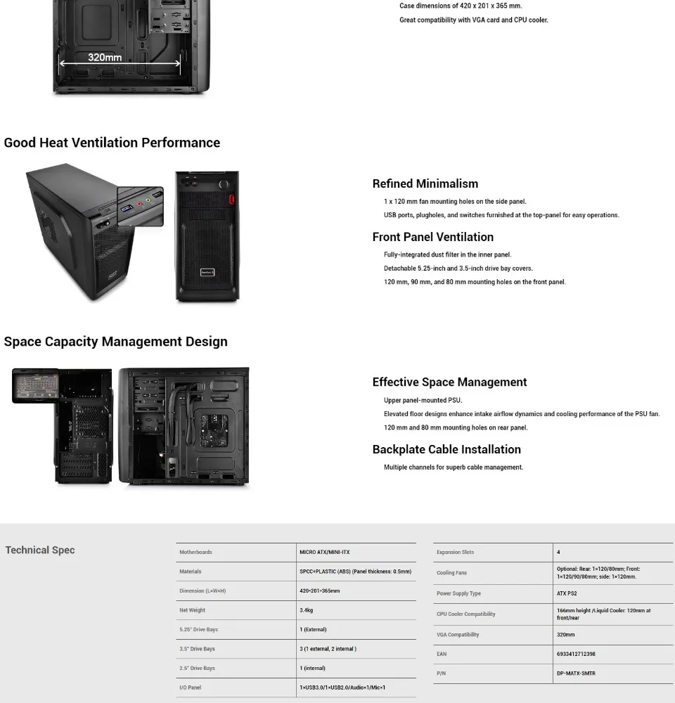 Deepcool SMARTER Small Matters too Casing | Lazada PH