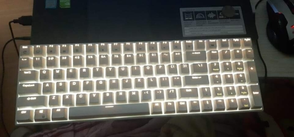 RK860/RK100 MECHANICAL BROWN/ RED SWITCH แบบ 100 KEY แป้นพิมพ์เครื่องกล ...