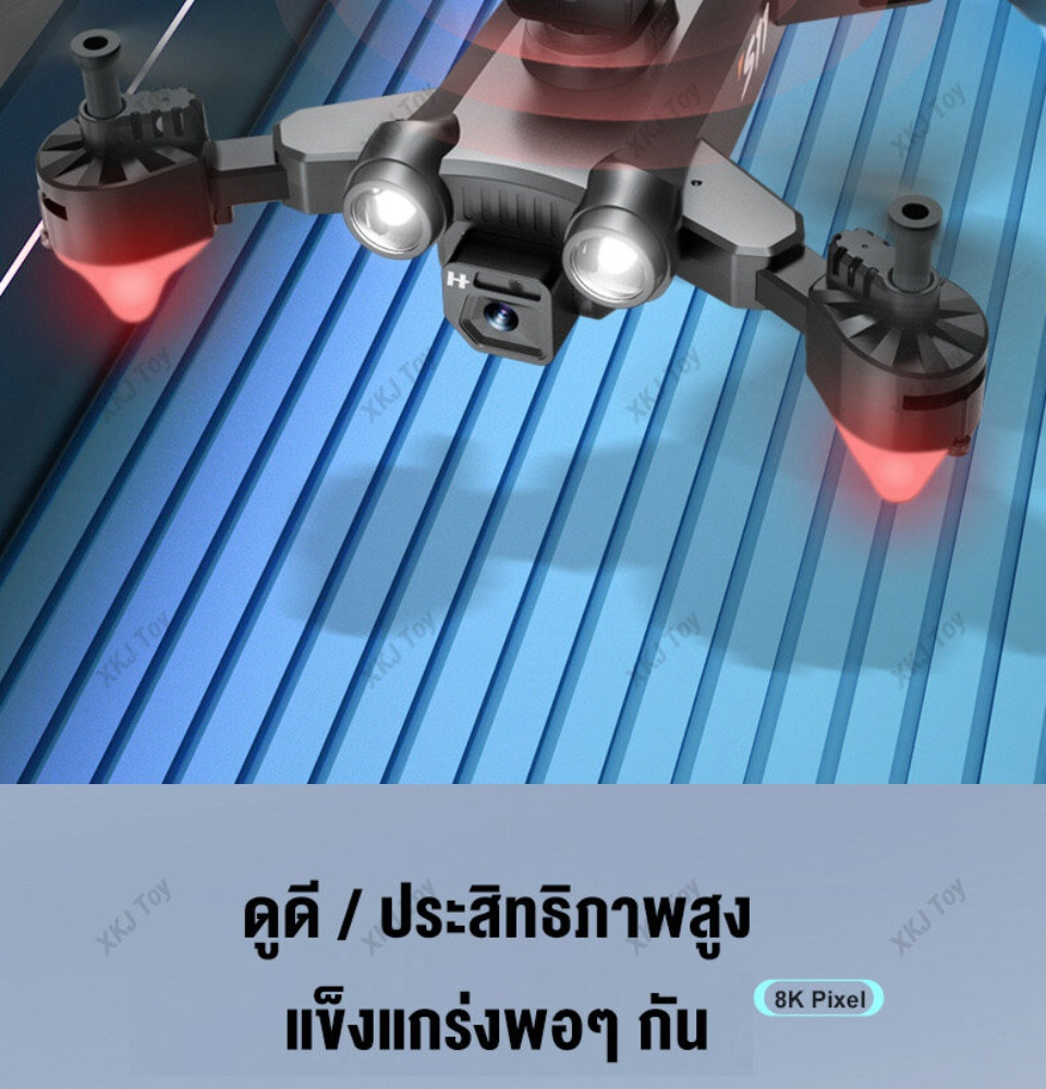 โดรนติดกล้อง 8K 2023 โดรนบังคับ Ultra HD เลนส์คู่ หลีกเลี่ยงขีดขวางอัตโนมัติ360° ขาพับได้พร้อม ...