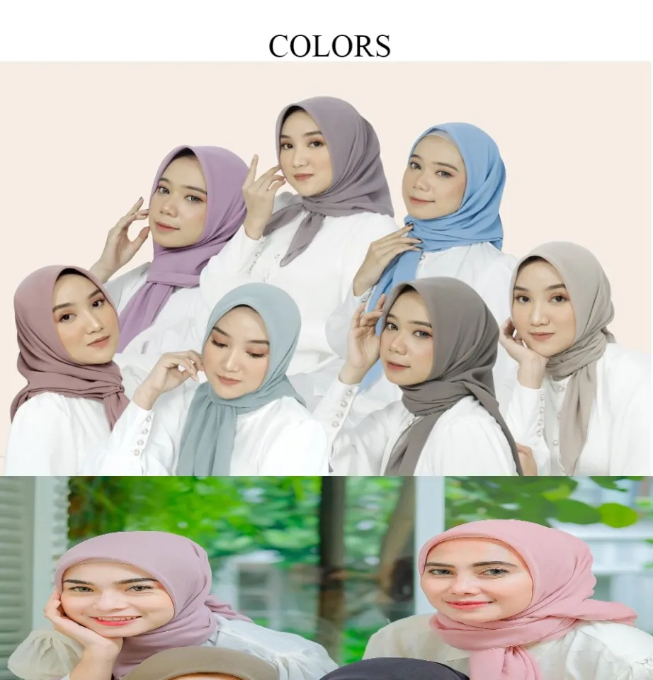 Modern Hijab Styles Tutorial Segi Empat