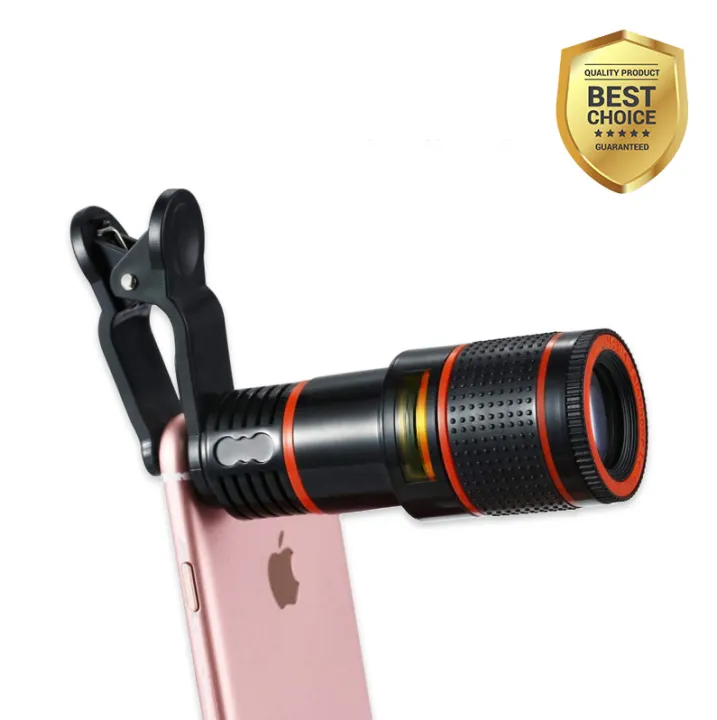 Universal 8X Zoom HD Optical Lens Telescope Mobile Camera Clip-on 12x ... Universal 8X Zoom HD Optical Lens Telescope Mobile Camera Clip-on 12x ...