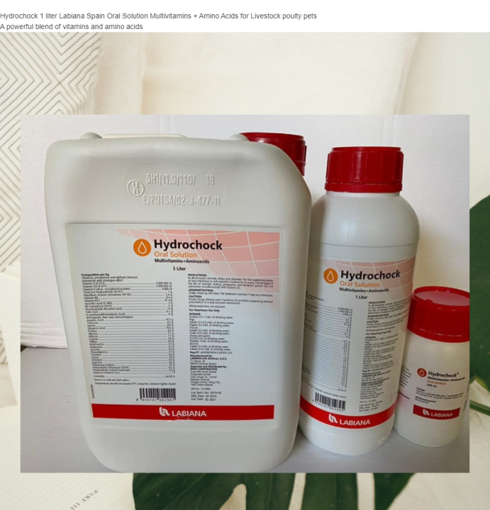 1 liter Hydrochock Labiana Spain Oral Solution Multivitamins + Amino ...