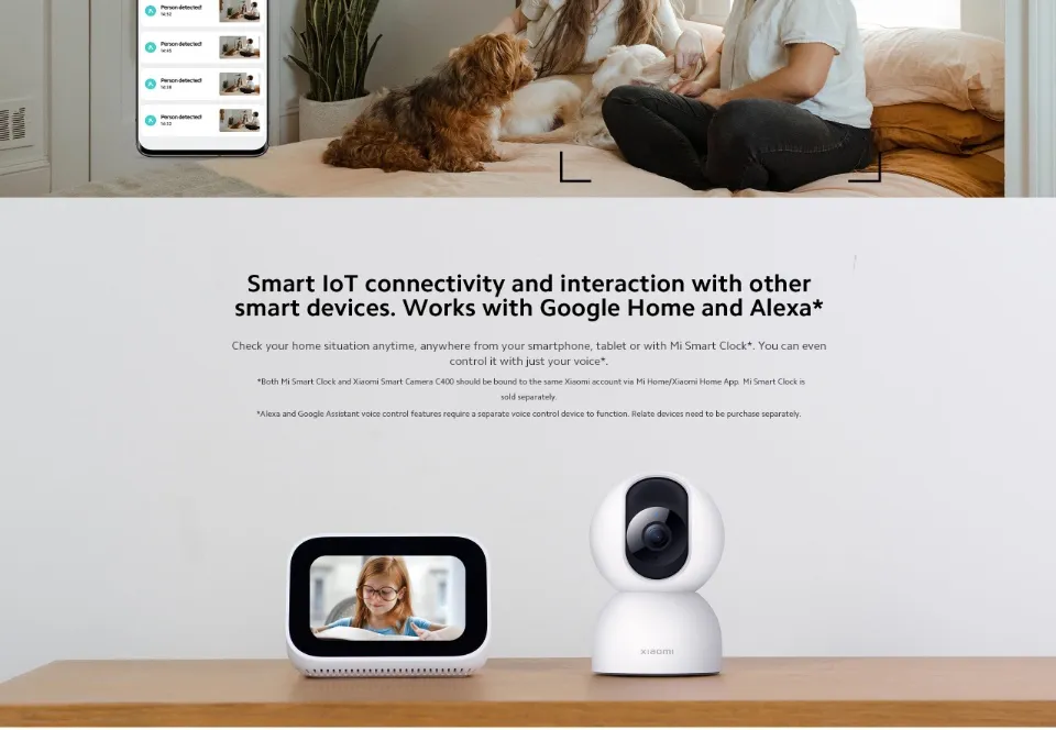 Xiaomi Mi 360° Smart Camera C400 | 4MP | Two-way Voice Calls | AI Human ...