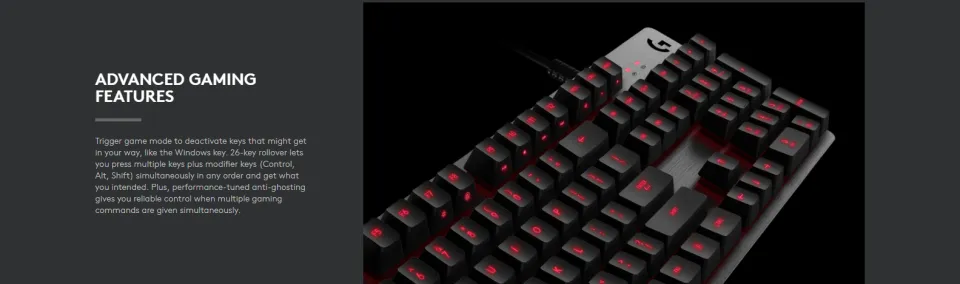 Logitech Teclado Mecânico G413 Carbon Romer-G PT Layout