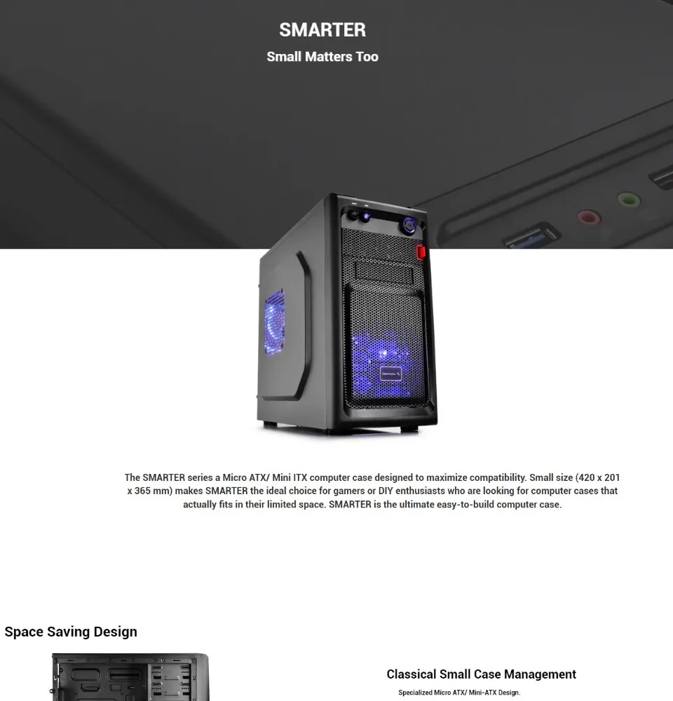 Deepcool SMARTER Small Matters too Casing | Lazada PH