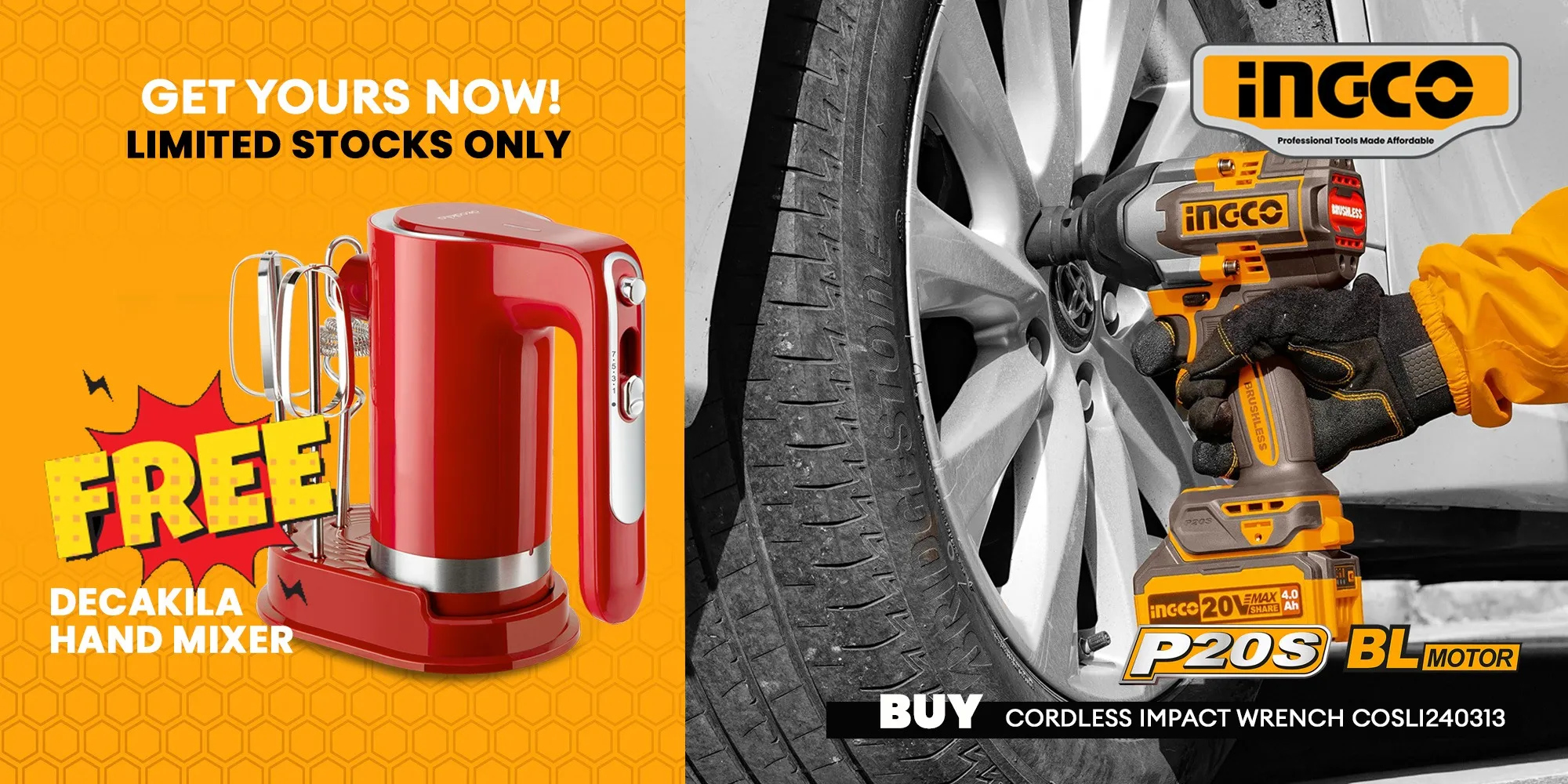 Shop online with INGCO now! Visit INGCO on Lazada.