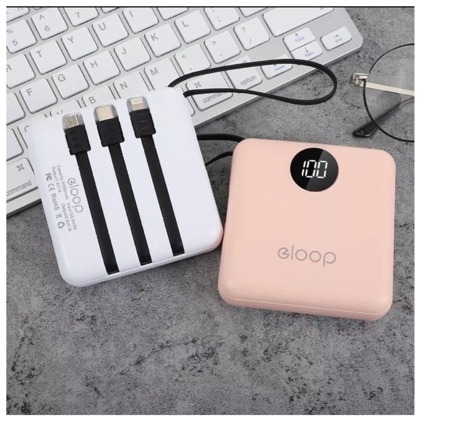 eloop【2022รุ่นใหม่ล่าสุด】Power Bank 30000mAh ของแท้ 100% พาวเวอร์แบงค์ แบตสำรอง ความจุ 30000 mAh ...