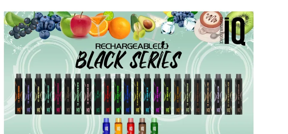 IQ 6000 PUFFS RECHARGEABLE WITH 5% SALT NIC- DISPOSABLE VAPE- FOR 18YRS ...