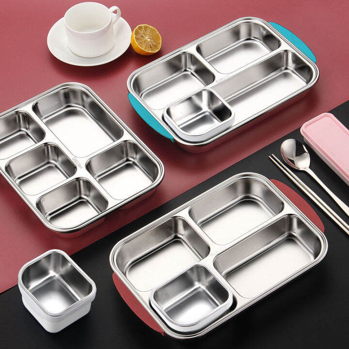 304 Stainless Steel Snack Plate Compartment Commercial Partition ...