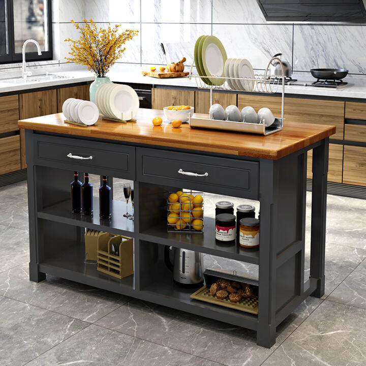 Kitchen Cooking Table Cutting Table Multi-Functional Console Sideboard ...