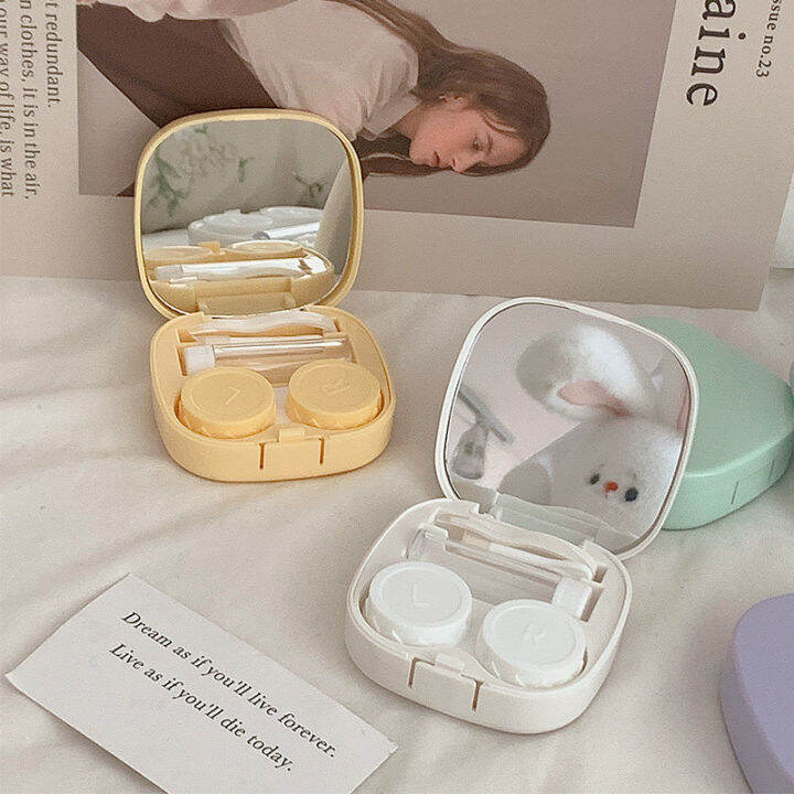 Simple Contact Lens Box Portable Small Leak-Proof Ins Style Contact ...