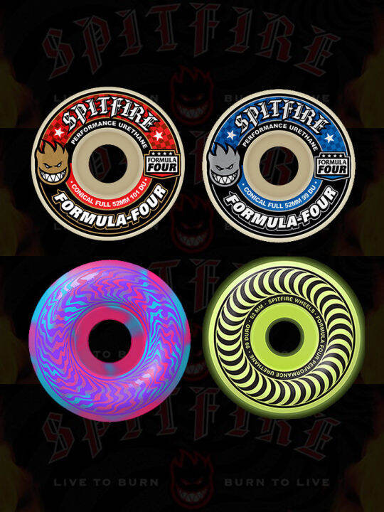 Import Spitfire Skater Wheel Formula Four Small Fire Man Action Wheel ...