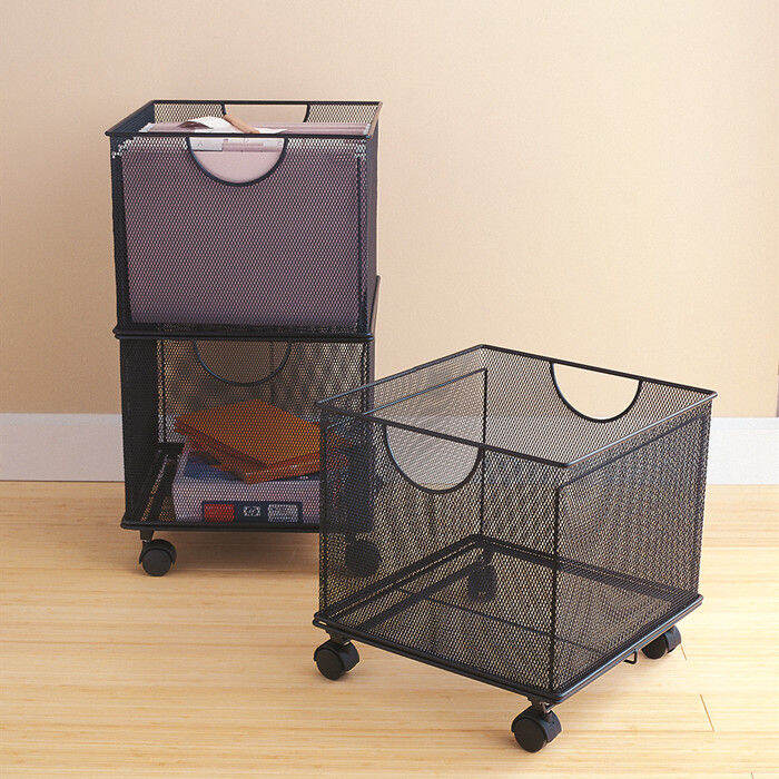 Metal Grid Storage Storage Square Basket File Hanging Basket Document ...