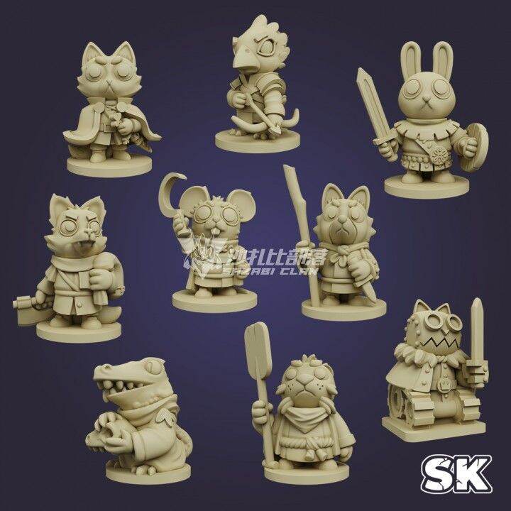 Root Board Game 3D Token 3D Role Hand-Made Chess Pieces New Version ...