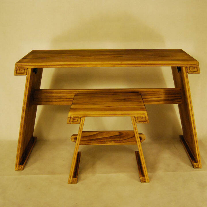 Guqin Table Stool Paulownia Ming and Qing Antique Solid Wood Table ...