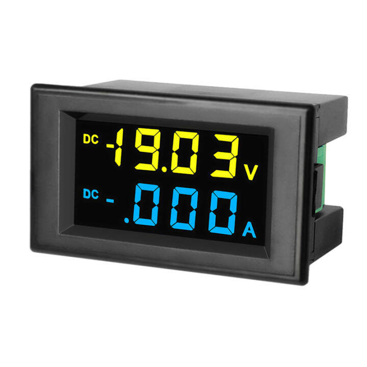DC Voltage Ammeter Digital Display DC Double Meter Head Positive and ...