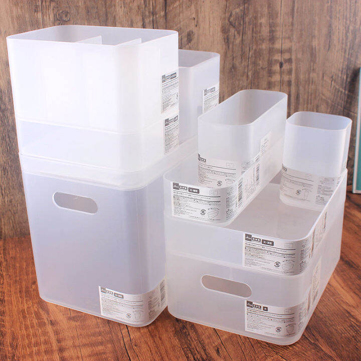 Japan Daiso DAISO Cosmetic Storage Box Desktop Finishing Pp Transparent ...