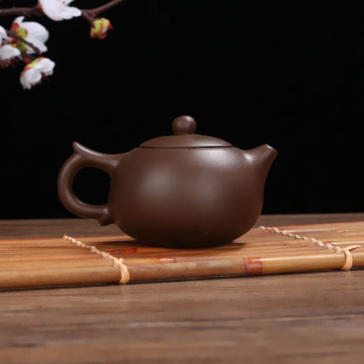 Yixing Clay Teapot Half-Handmade Teapot Plain Surface Xi Shi Pot Filter Small Teapot Kung Fu ...