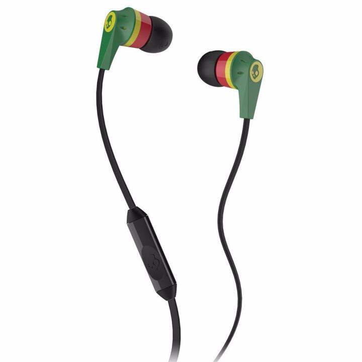 Skullcandy INK'D S2IKDY-102 Earphones With Mic + Remote 3.5mm - Rasta ...