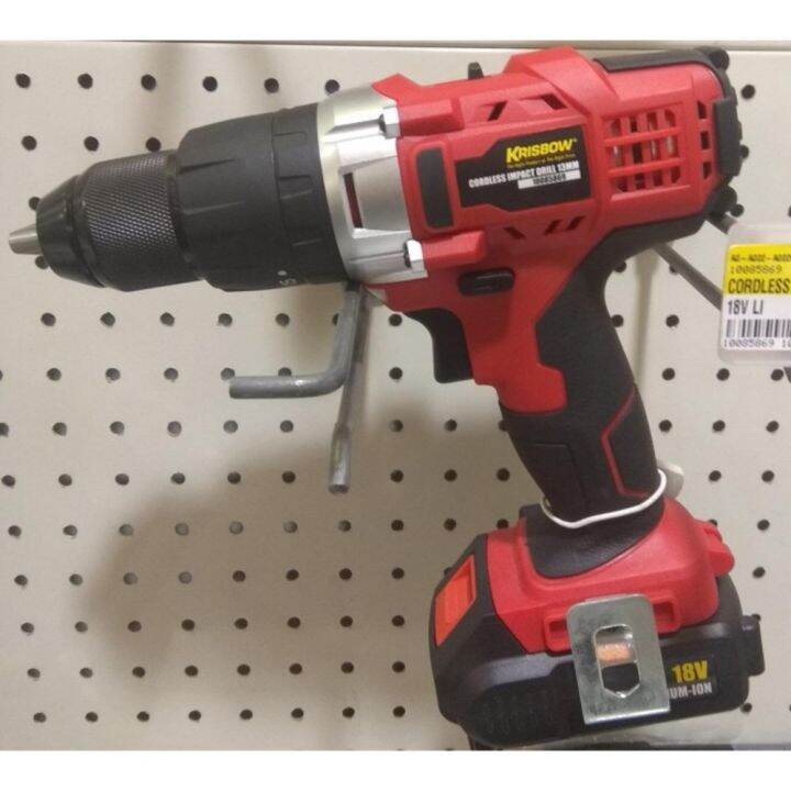Krisbow Cordless Impact Drill / Bor Tanpa Kabel 13mm | Lazada Indonesia