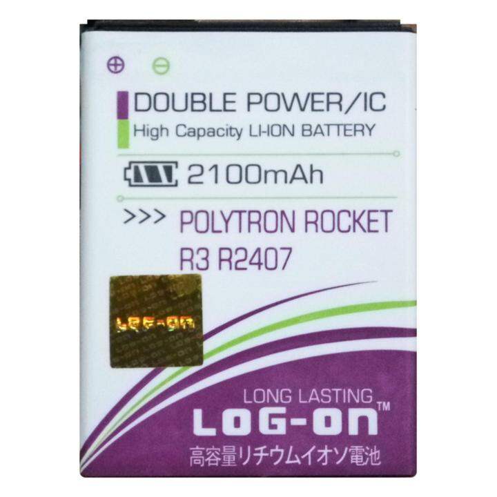 Log On Baterai Polytron Rocket R3 R2407 - Double Power Battery - 2100 ...