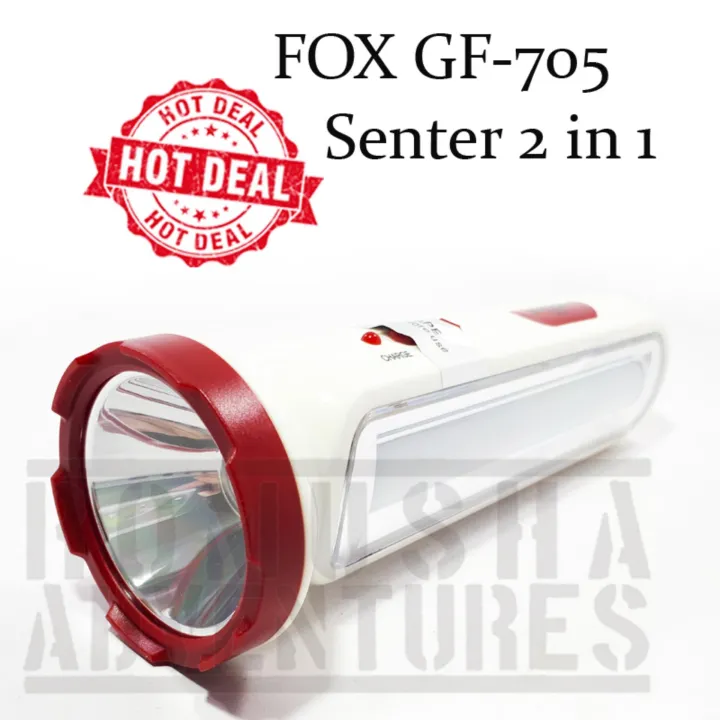 Romusha Senter Emergency Neon FOX GF 705 Senter Camping Pendakian ...