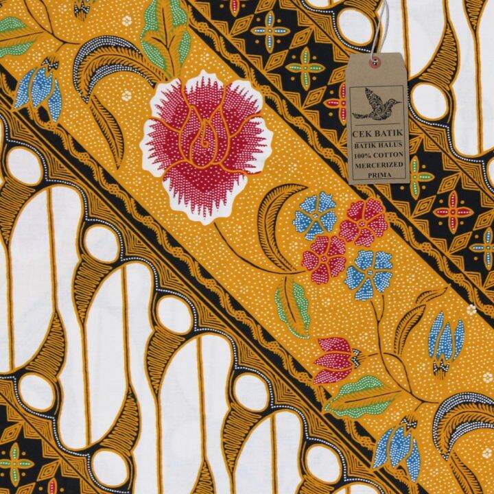 batik tradisional - Motif Etnik & Modern Pesona Parang Bunga (Kuning ...