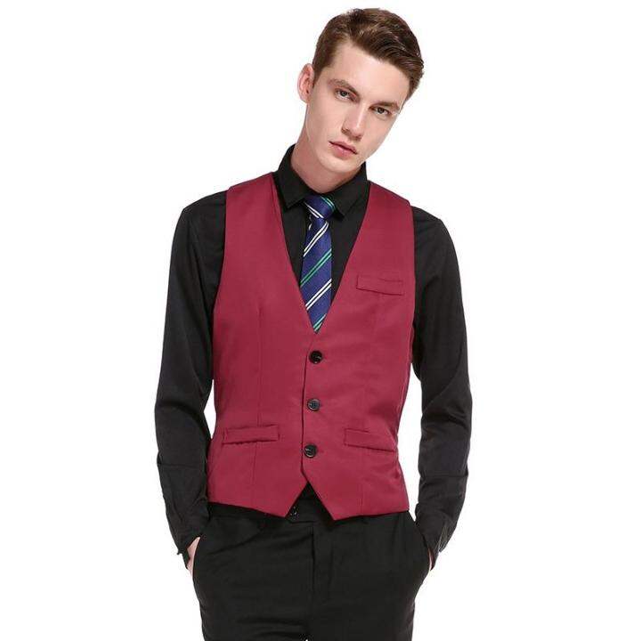 Vest / Rompi Formal Pria - Merah Maroon Elegant | Lazada Indonesia